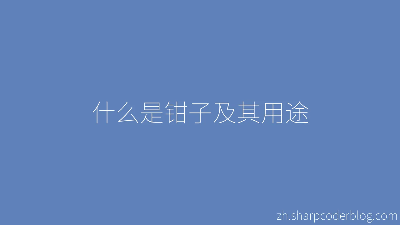什么是钳子及其用途 Sharp Coder Blog 9771