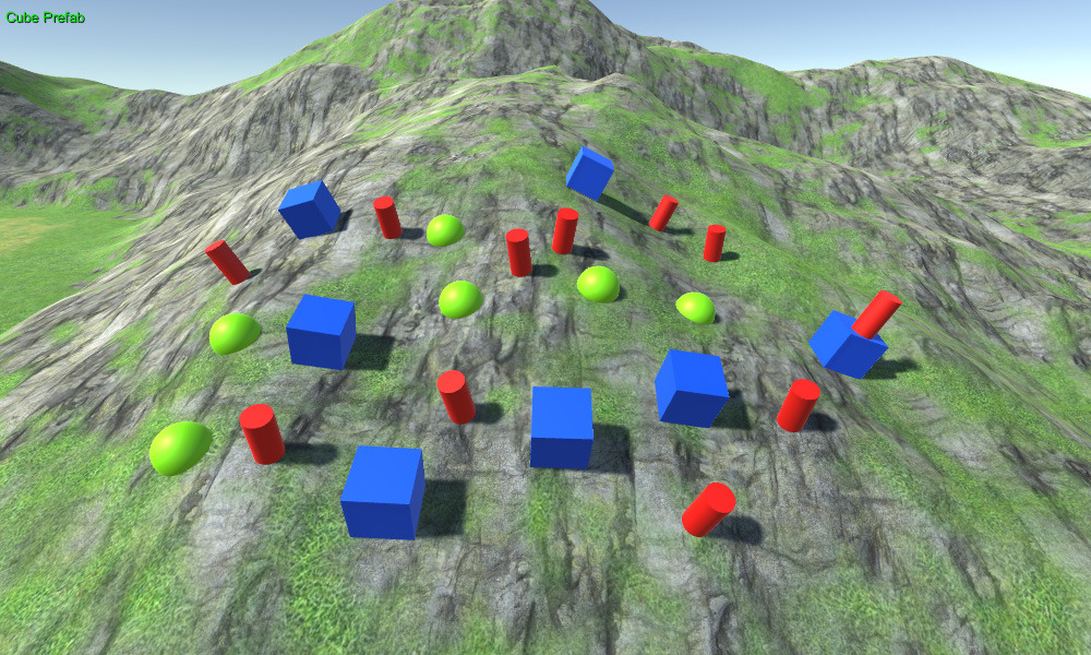 Unity 3D 通过鼠标点击生成对象预制件