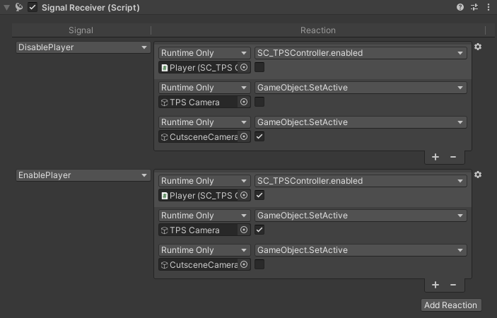 Unity 时间线信号反应设置